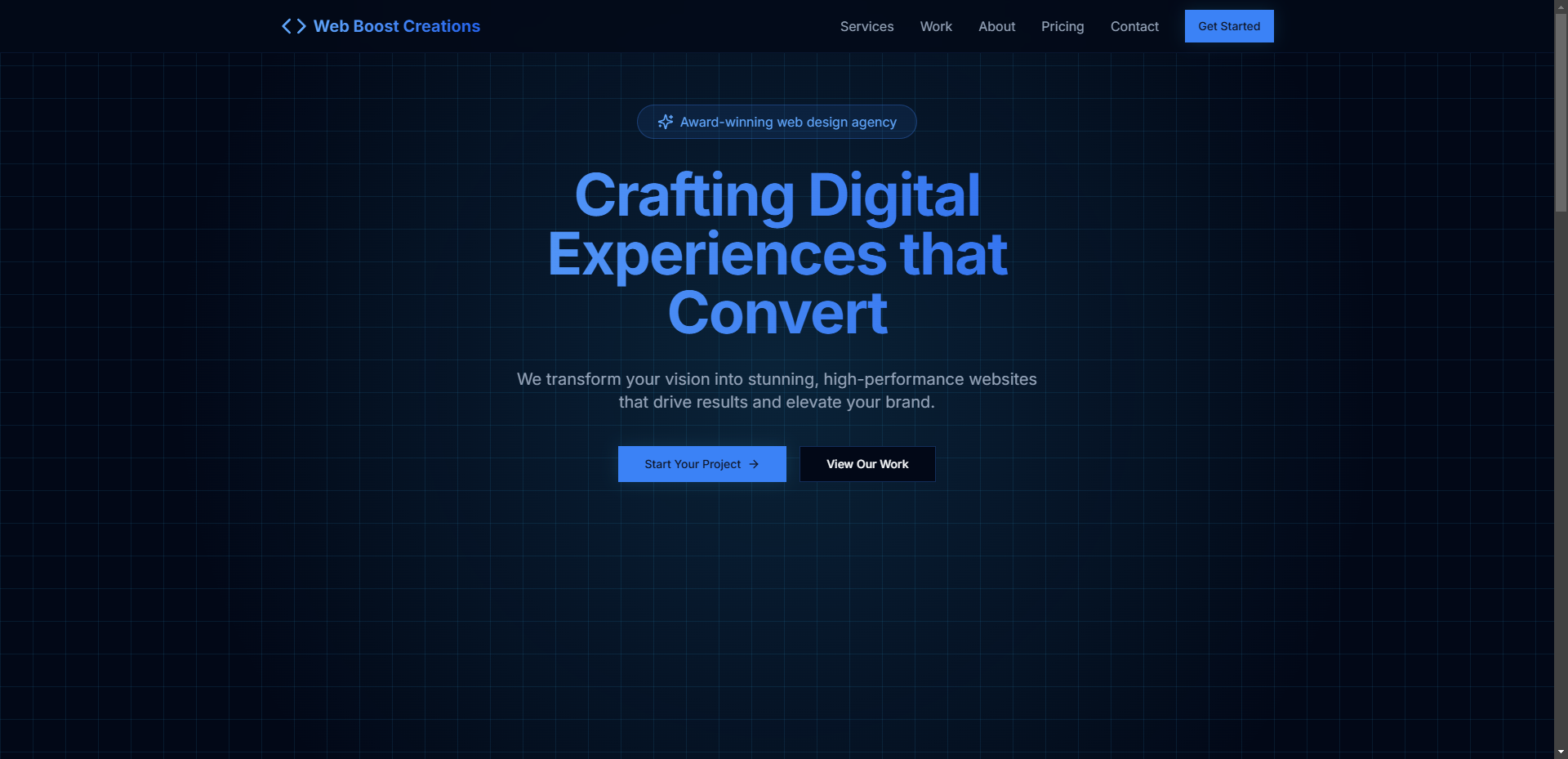 Web Boost Creations | Professional Web Design & Development Agency